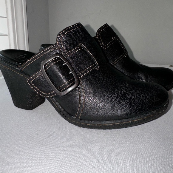 b.o.c. | Shoes | Born Boc Mules Clogs Rubber Heel Buckle Womens 8 Eu 39 ...